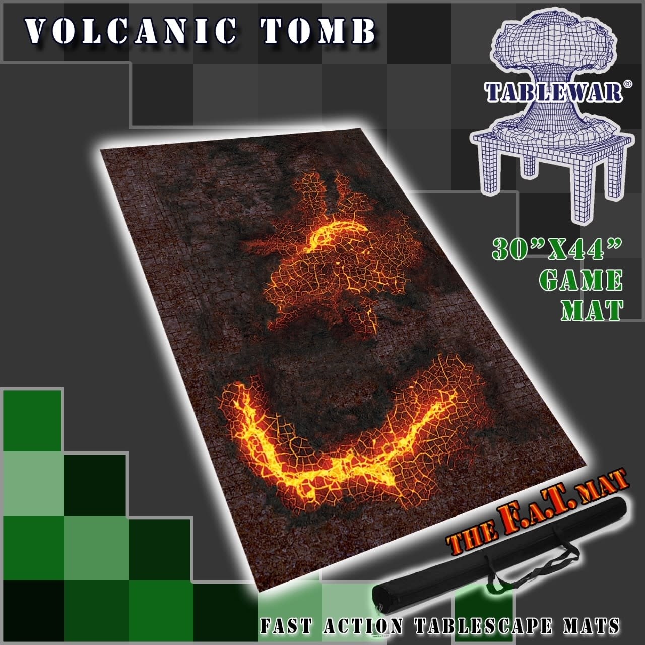 F.A.T. Mats - Volcanic Tomb 30"X44" - Jeuxjubes
