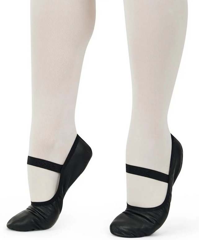 CAPEZIO LILY - SOULIERS DE BALLET EN CUIR SEMELLE PLEINE (212W)