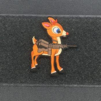 Rudolph the Saw Packing Reindeer Patch | Airsoft Extreme - Airsoft Extreme