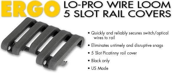 Ergo Low Profile Picatinny Rail Covers for Picatinny Rail Systems ...