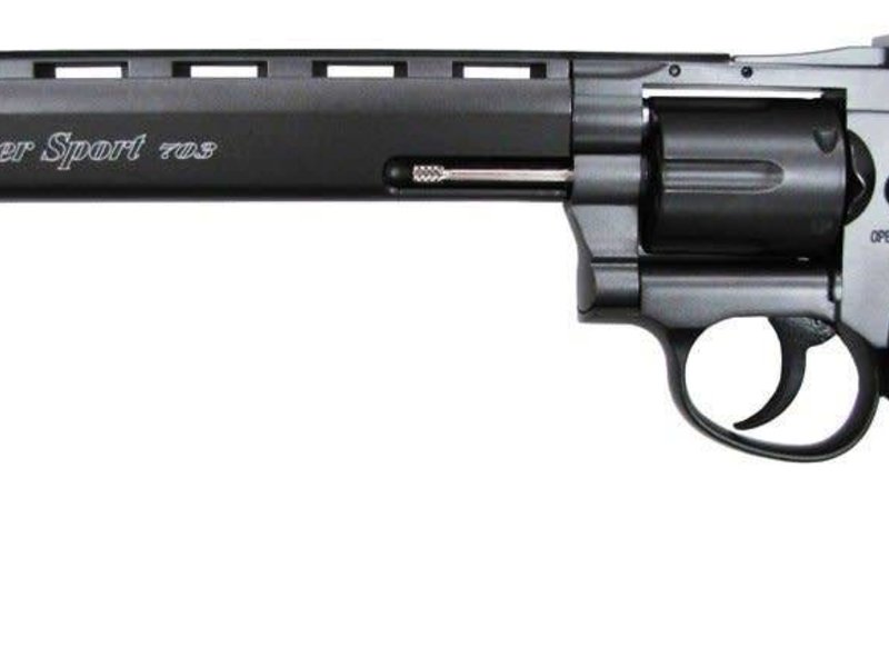 Win Gun full metal 8" CO2 revolver, 6 shot - Airsoft Extreme