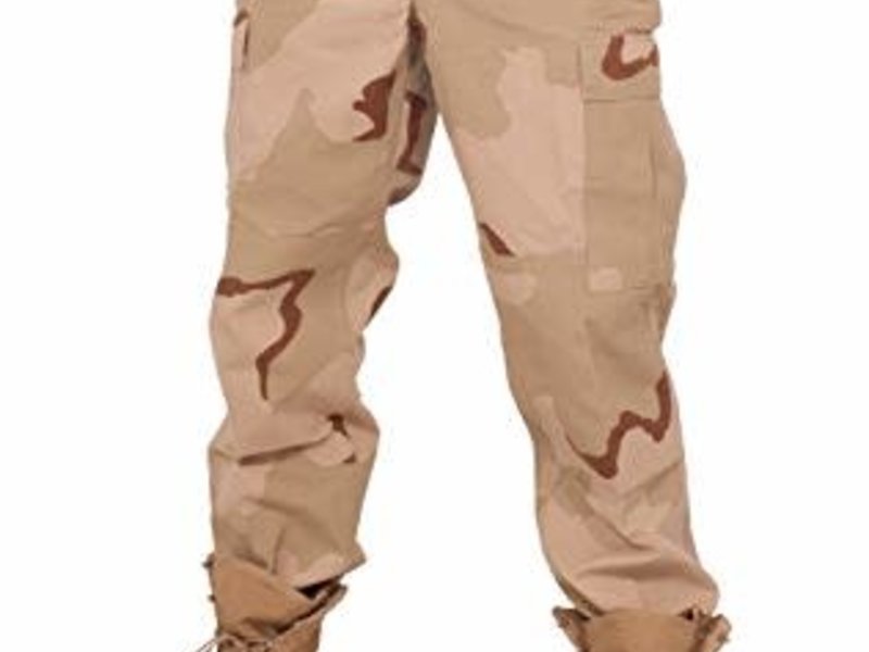 Ripstop BDU Pant, 3 Color Desert - Airsoft Extreme