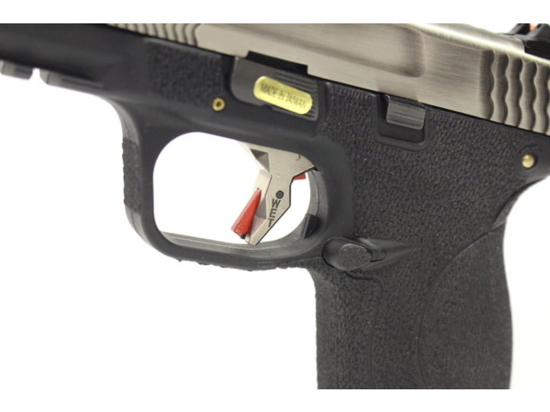 WE MP4 5.0 Custom SV, Silver Barrel - Airsoft Extreme