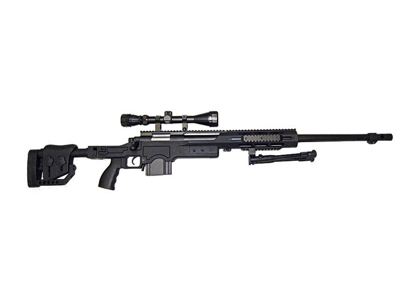 Well MB4411 M24 Mono w/ Scope+Bipod Black - Airsoft Extreme