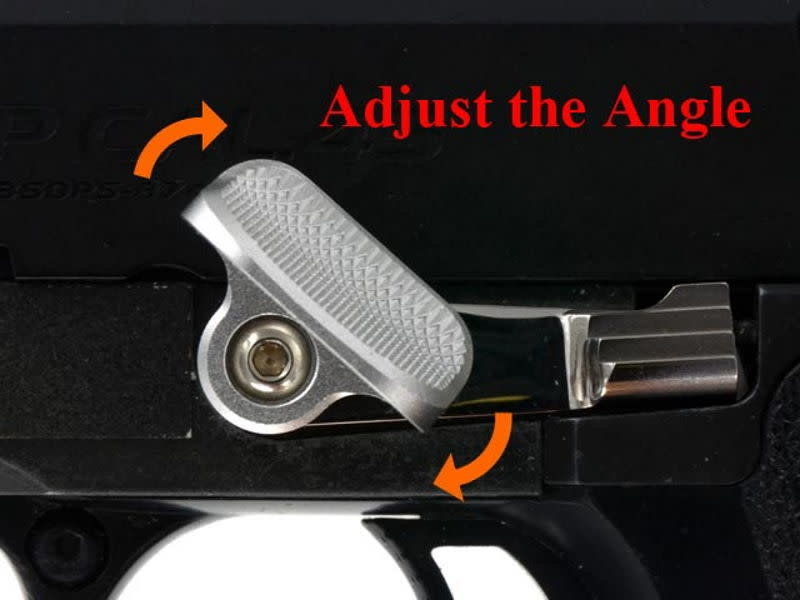 AIP Stainless Steel Slide Stop with Thumb Rest for Tokyo Marui Hi Capa ...