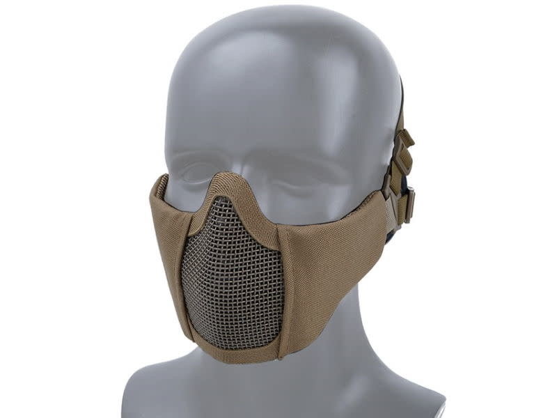 WoSport Steel Mesh Nylon Padded Lower Face Mask Small - Airsoft Extreme
