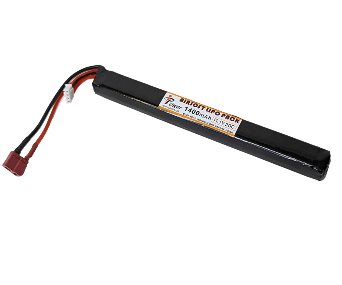 1300 MAh 3s LiPo 2-Pack 11.1V 1400mAh LiPo Stick Batteries With Deans ...