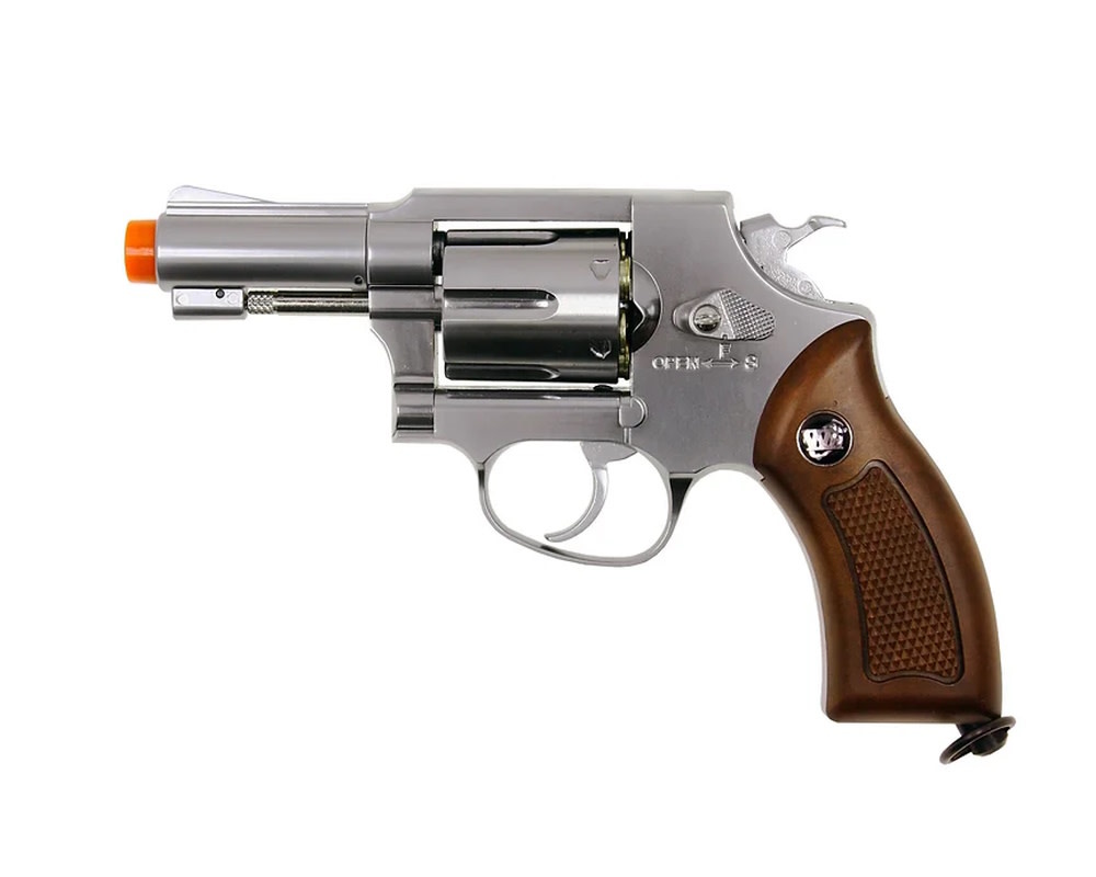 Wingun M36 CO2 Full Metal Revolver, Silver - Airsoft Extreme