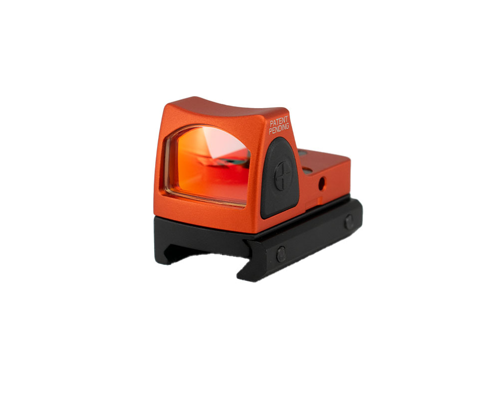 AEX RMR Sight with Weaver Mount, Red Dot, Orange - Airsoft Extreme