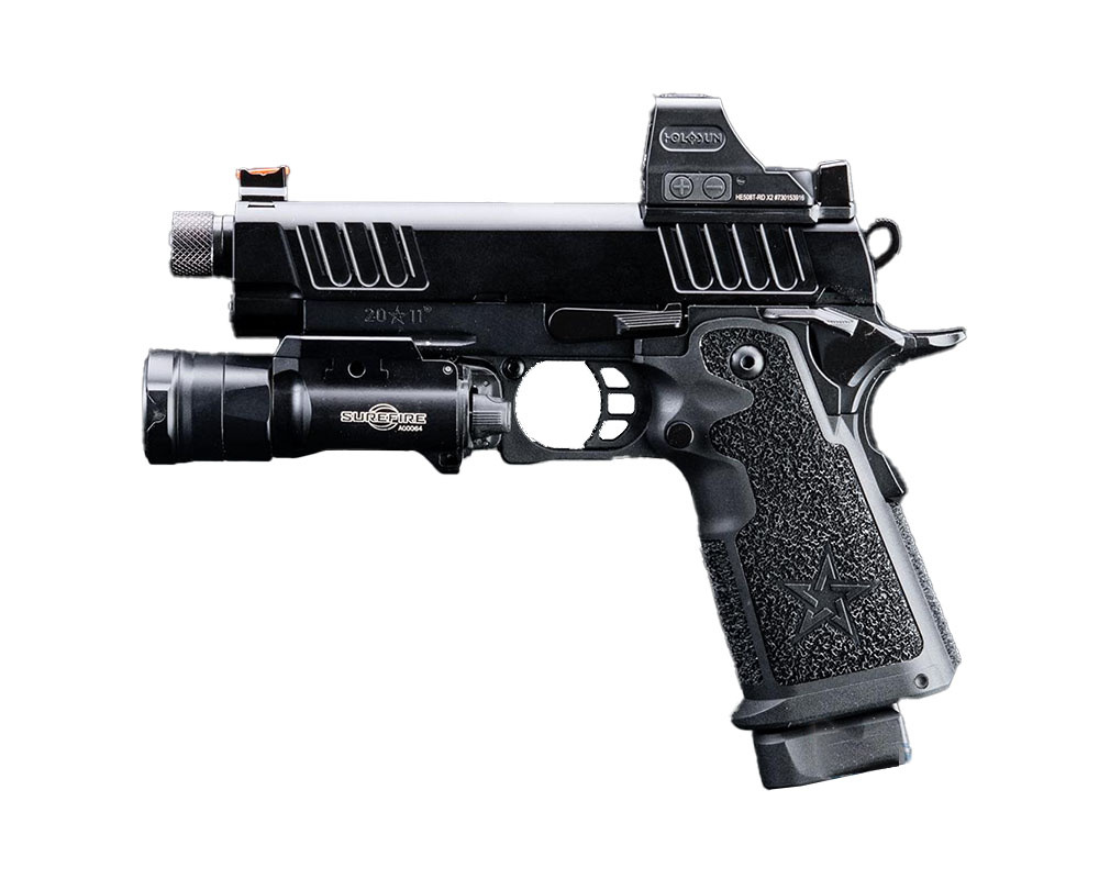 EMG Helios Staccato P2011 gas blowback pistol, Pro grip - Airsoft Extreme