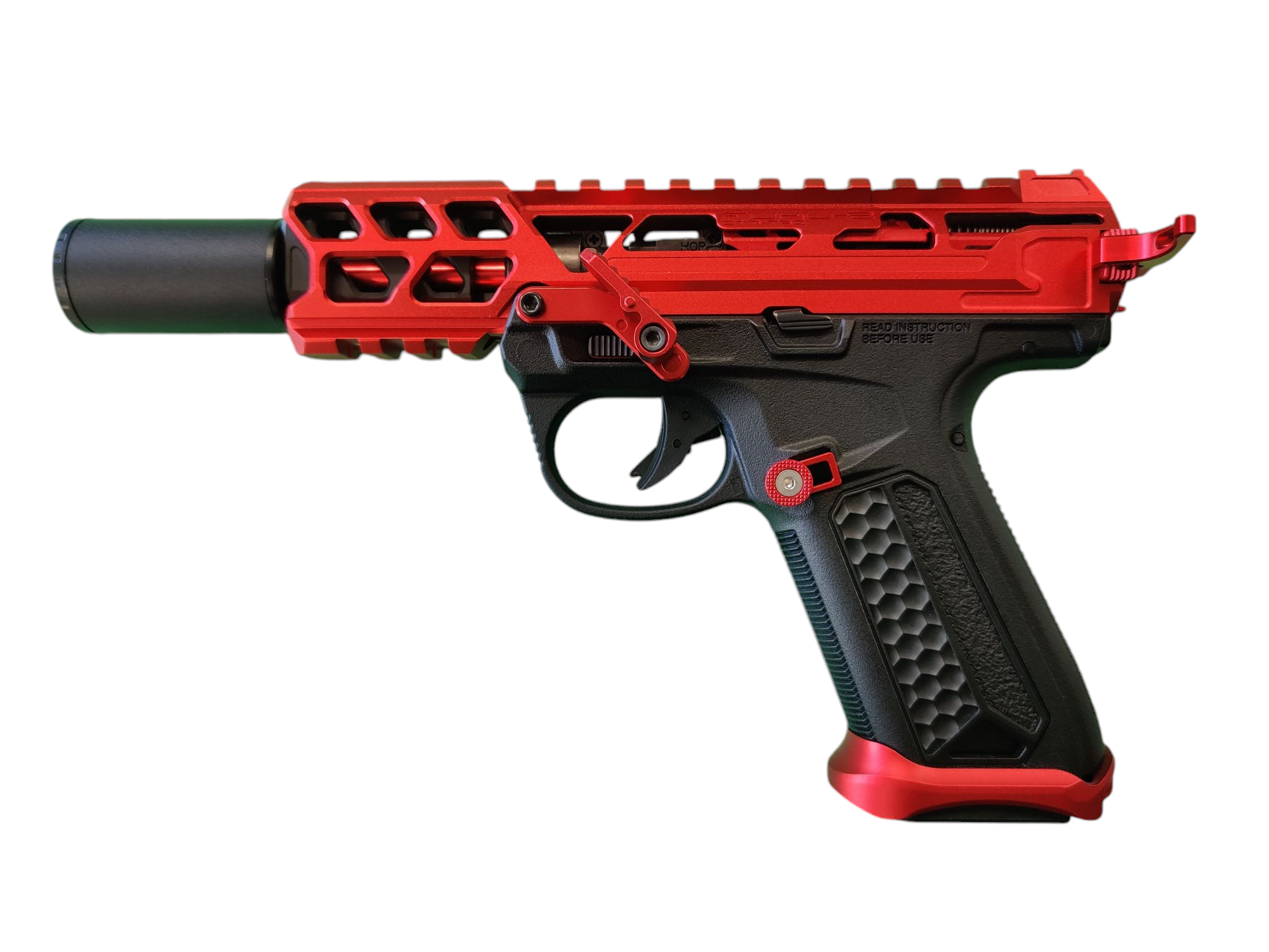 AEX Custom Red Devil ASG AAP-01 Gas Blowback Pistol Black/Red - Airsoft ...