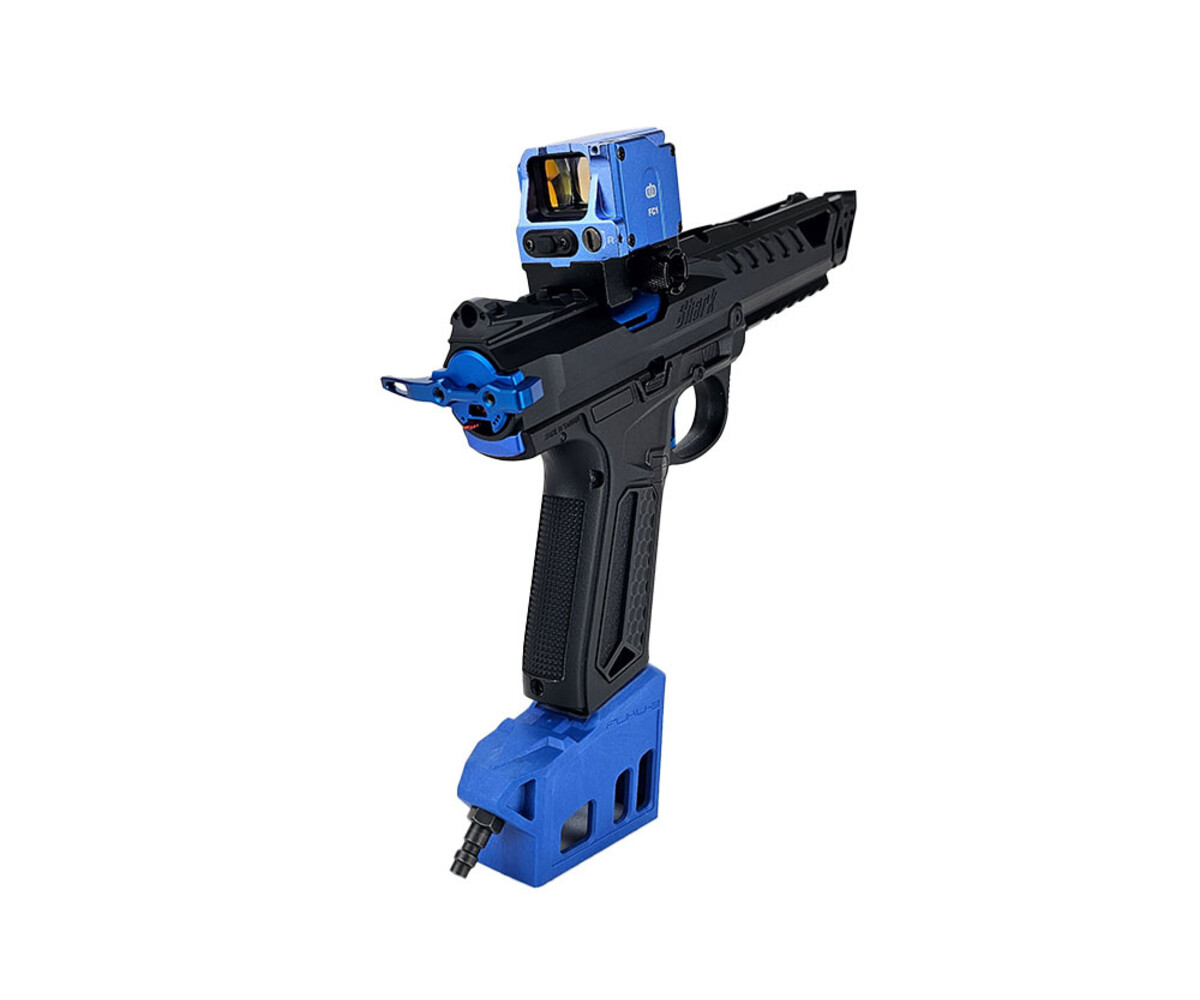 AEX Custom BLUE PHANTOM - Action Army AAP-01 HPA Gun, Black / Blue ...