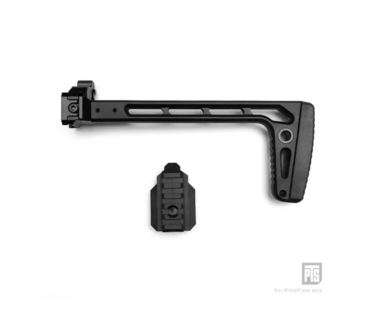 PTS EP Rail Folding Stock with E9-1913 Rail Stock Adaptor - Airsoft Extreme