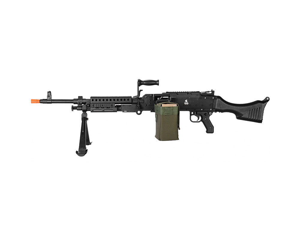 Lancer Tactical M240B metal body electric light machine gun w/box ...