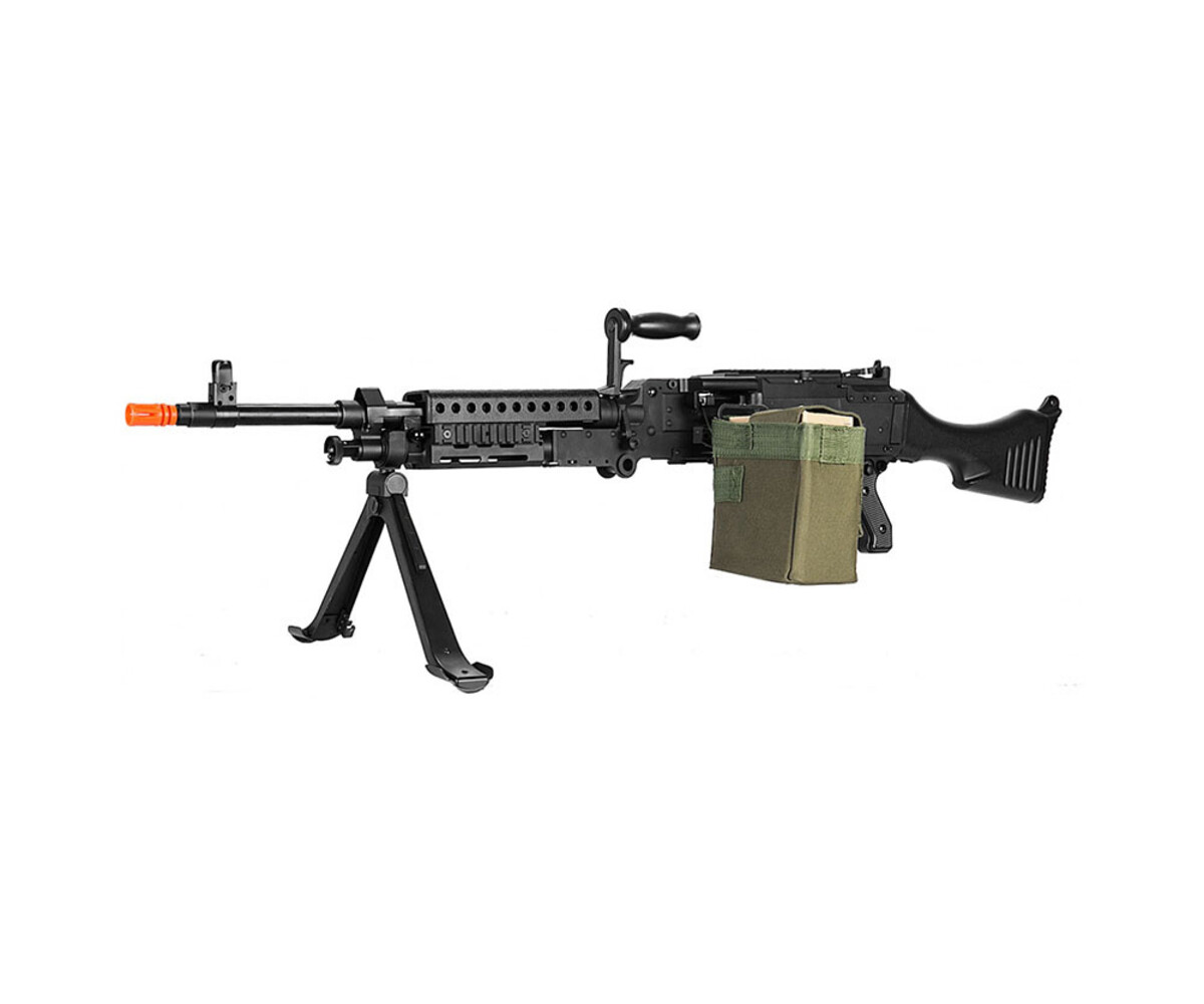 Lancer Tactical M240B metal body electric light machine gun w/box ...