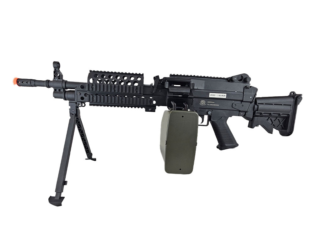 Cybergun FN Licensed M249 MINIMI "Featherweight" Airsoft Machine Gun ...
