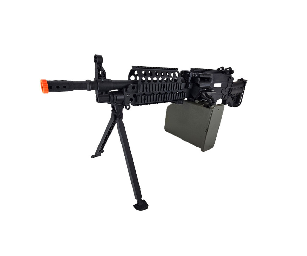 Cybergun FN Licensed M249 MINIMI "Featherweight" Airsoft Machine Gun ...