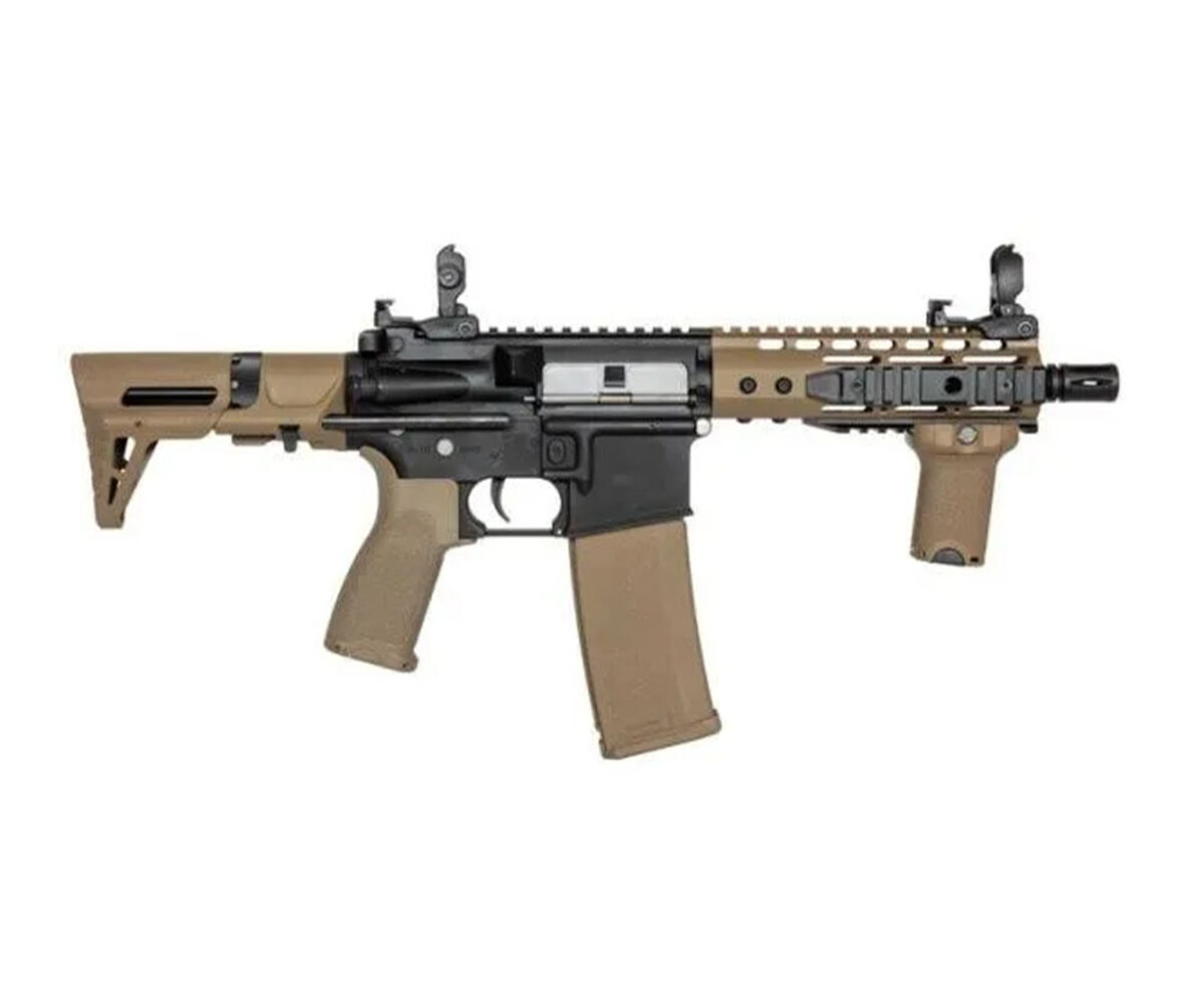 Specna Arms M4 AEG Rifle EDGE Series M4 PDW Keymod SA-E12 Half-Tan Gun ...