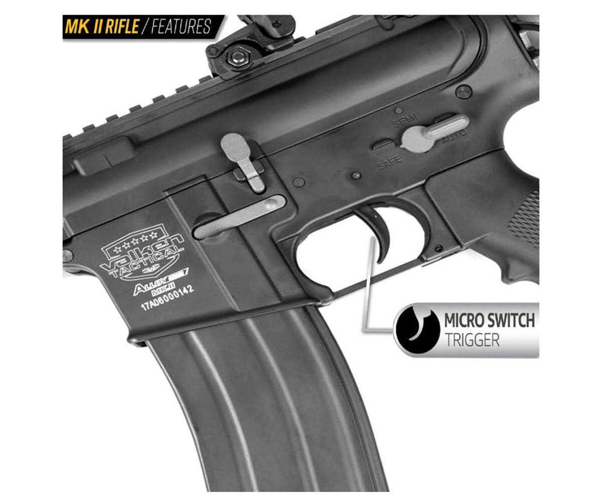 Valken Alloy Series MKII AEG, black - Airsoft Extreme