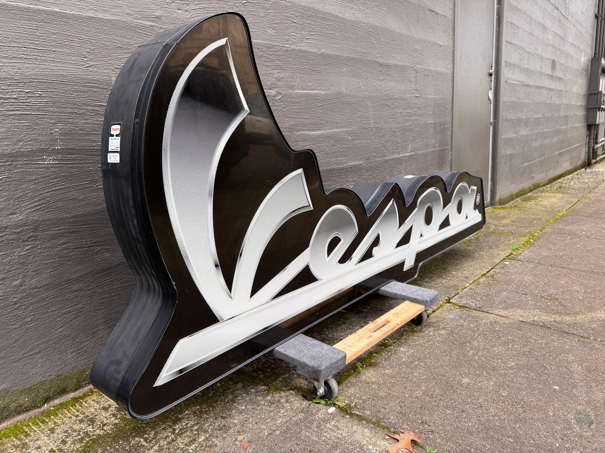 Illuminated Vespa Sign - Vespa Portland
