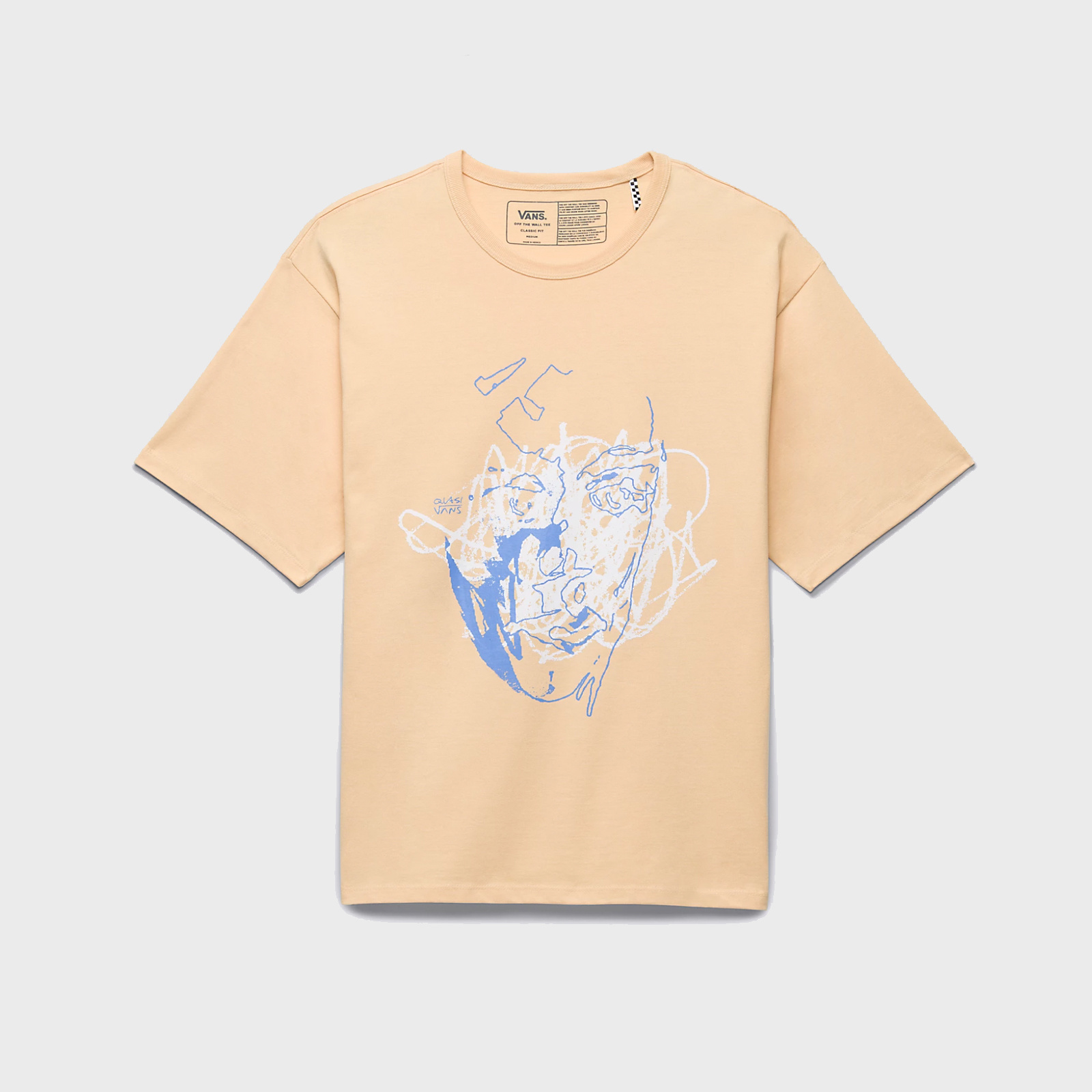 Vans x Quasi Mask OTW Tee Yellow/Orange - RUKUS
