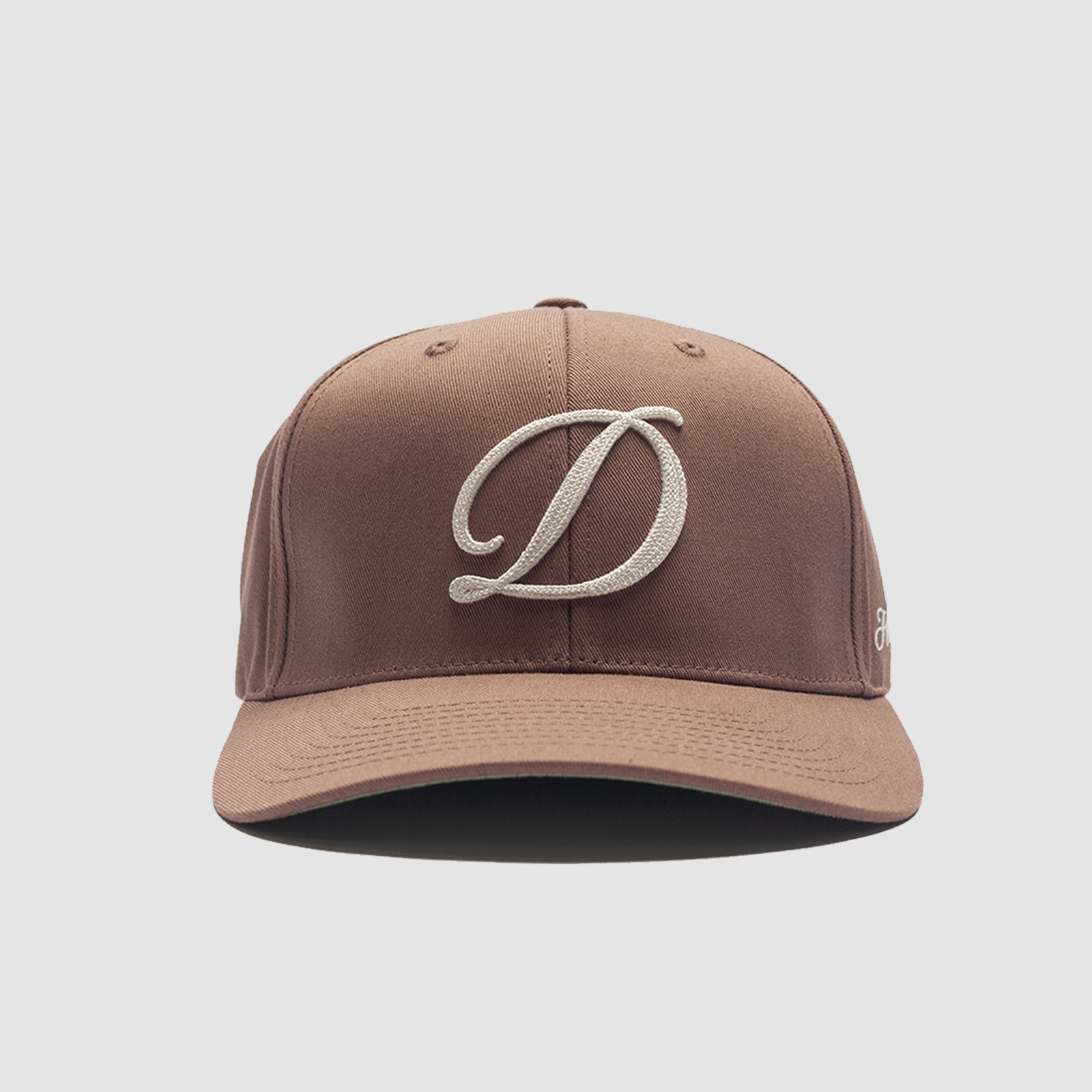Dime Cursive D Full Fit Cap Tan - RUKUS