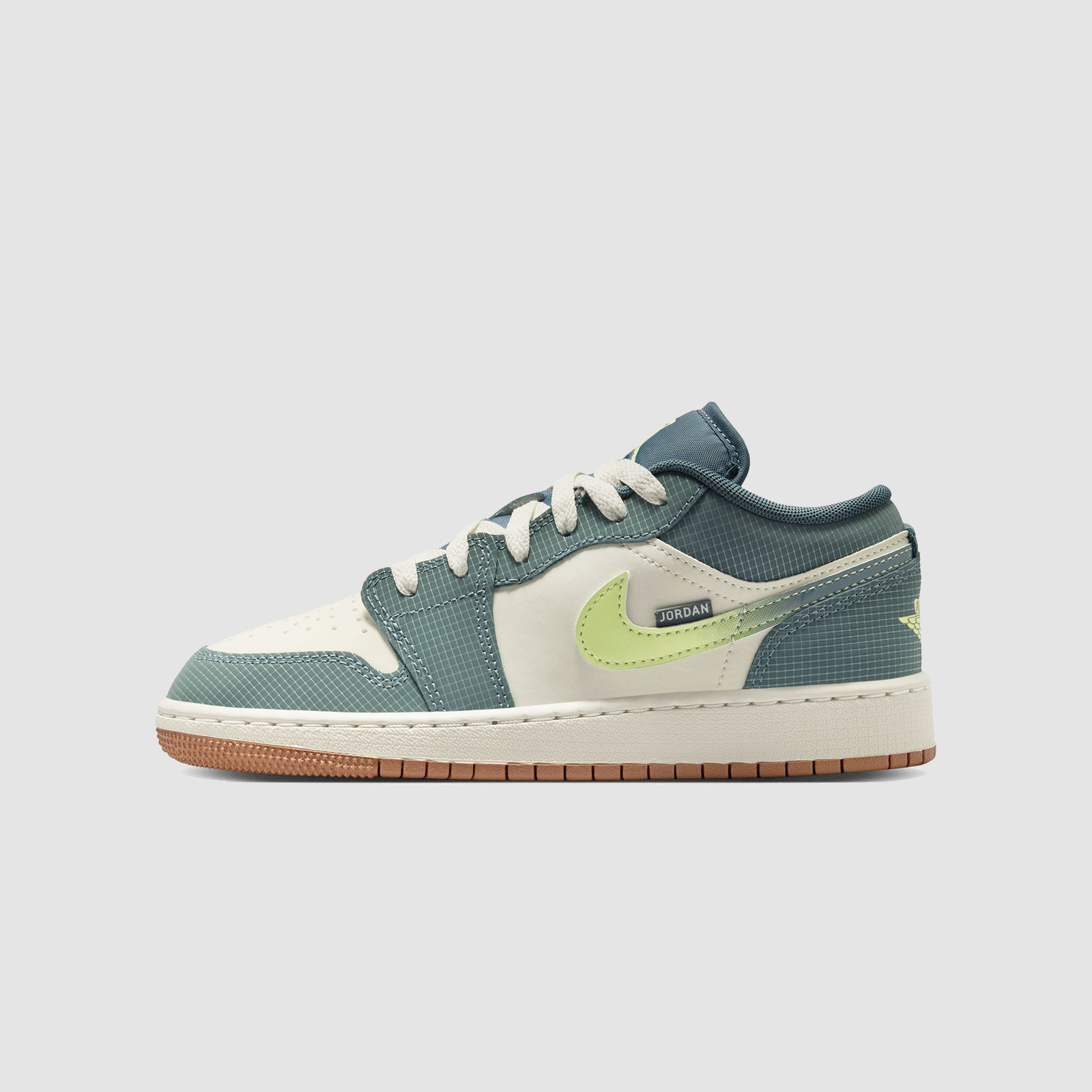 Jordan 1 Mid Low SE (GS) Sea Glass/ LT Lemon Twist - RUKUS