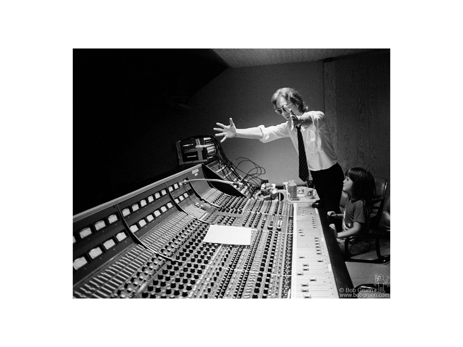 John Lennon and Sean Lennon, Hit Factory, NYC, 1980 by Bob Gruen - Liss ...