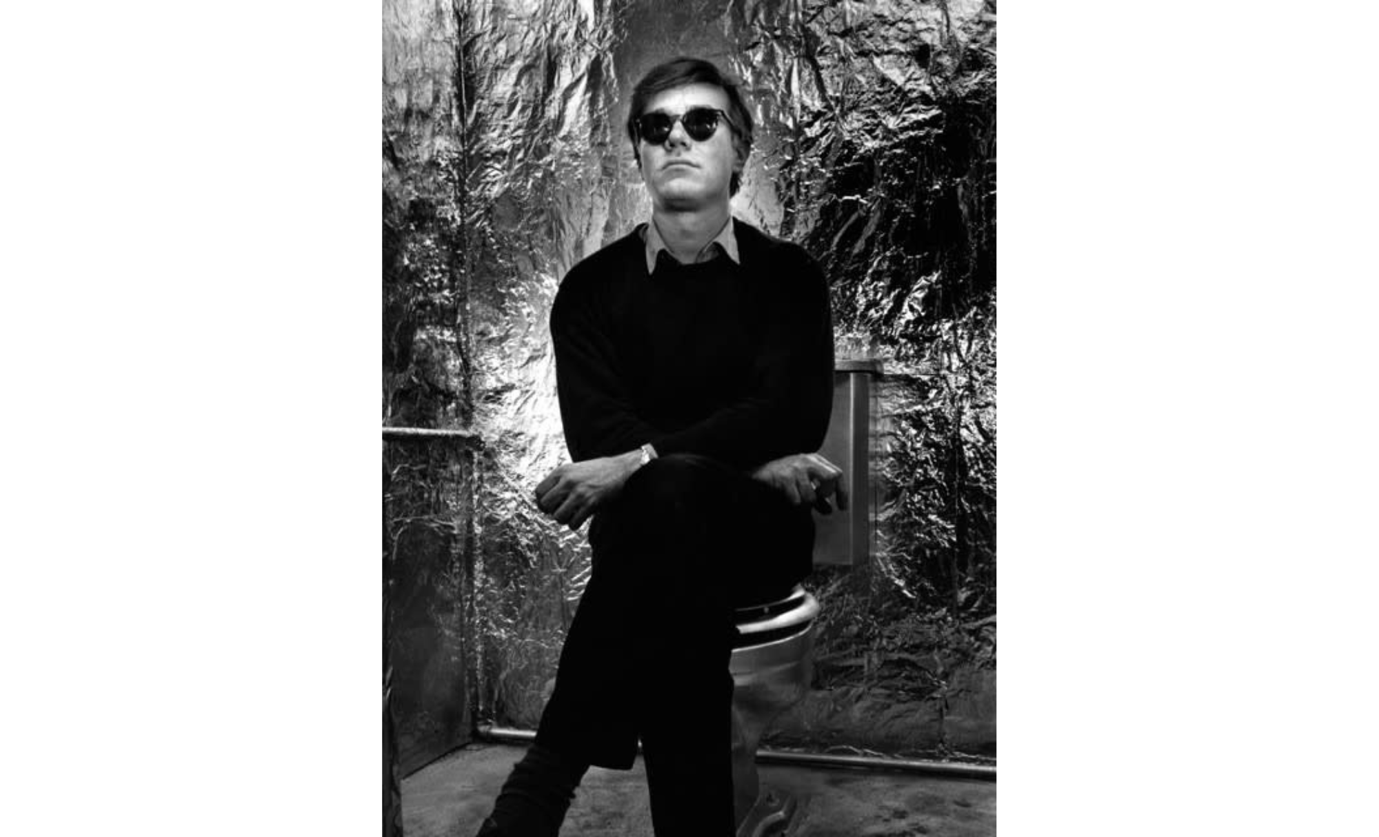 Andy Warhol on Throne, 1964 by Ken Heyman - Liss Gallery