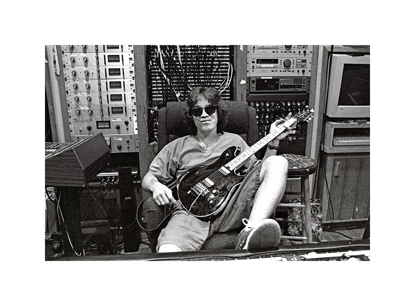 Eddie Van Halen, Recording Studio by Robert Knight - Liss Gallery
