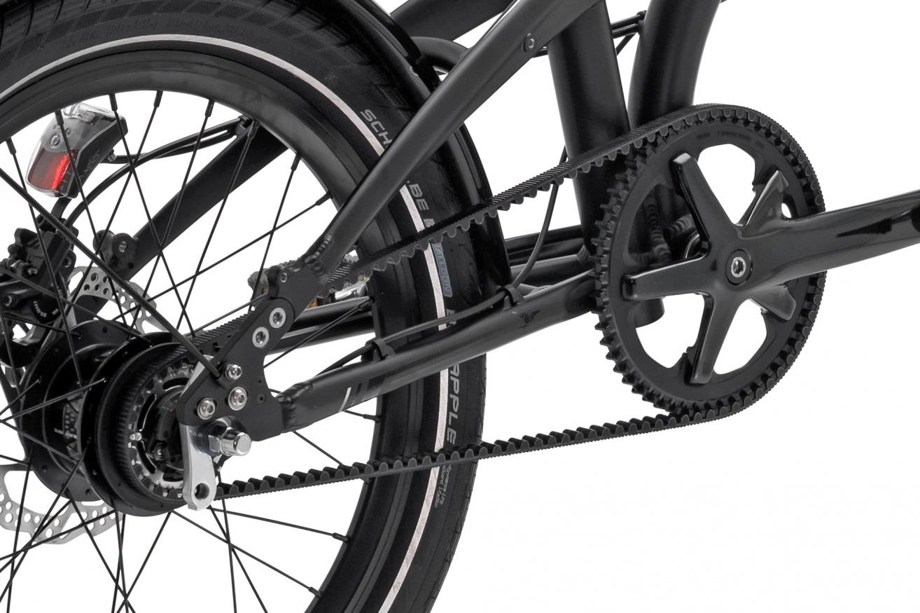 TERN Verge S8I space grey foldable bike with carbon belt drive - Echo ...