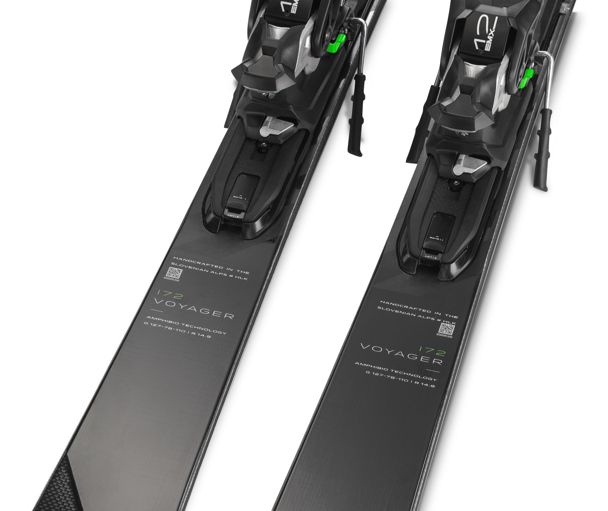 FOLDING All-mountain ski Elan Voyager BLK with emx 12 binding 22 - Echo ...