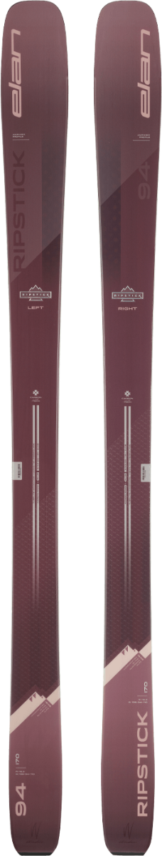 Elan Ripstick 94 rose-mauve ski alpin pour femme - Echo sports