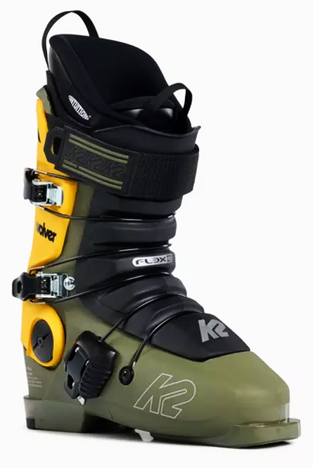 K2 Revolver men's alpine ski boot khaki-yellow - Echo Sports