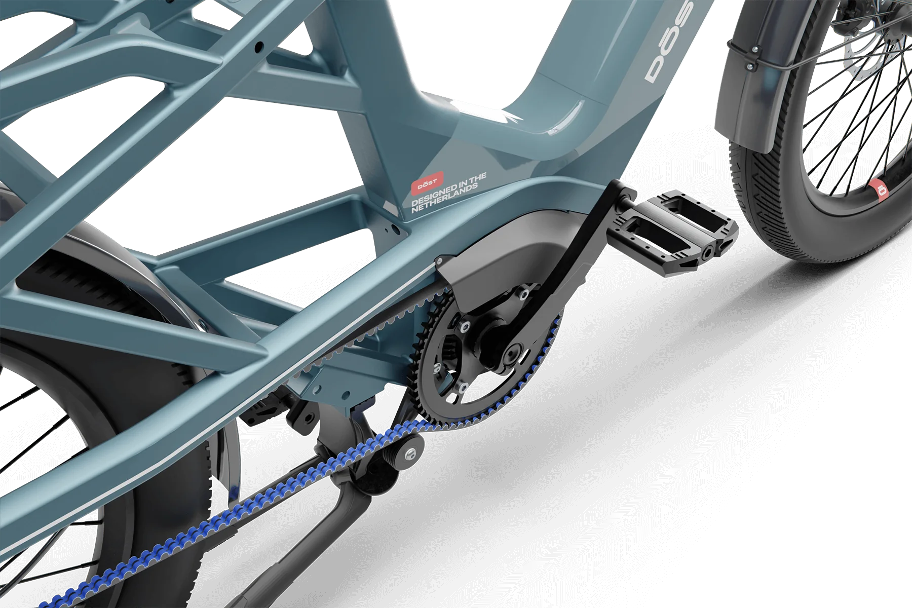 Dost Crate cargo cruiser step over E-bike - Echo Sports