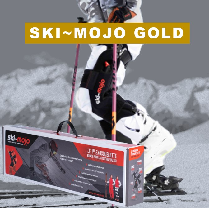 Ski-Mojo exoskeleton knee support system for ski & snowboard - Echo Sports