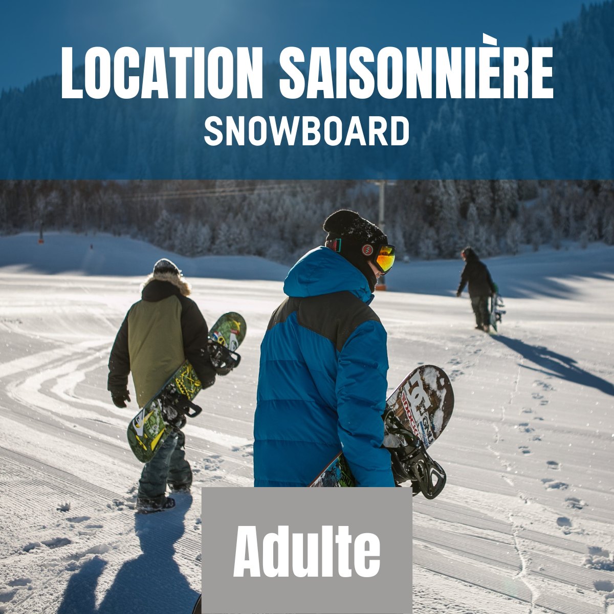 ADULTE snowboard equipment rental - Echo Sports