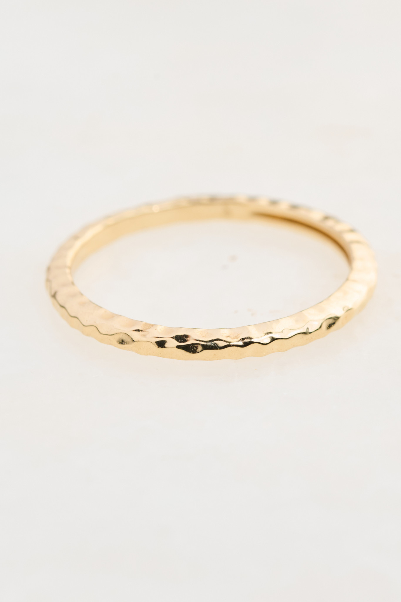 2mm Hammered Stack Ring - Kiki