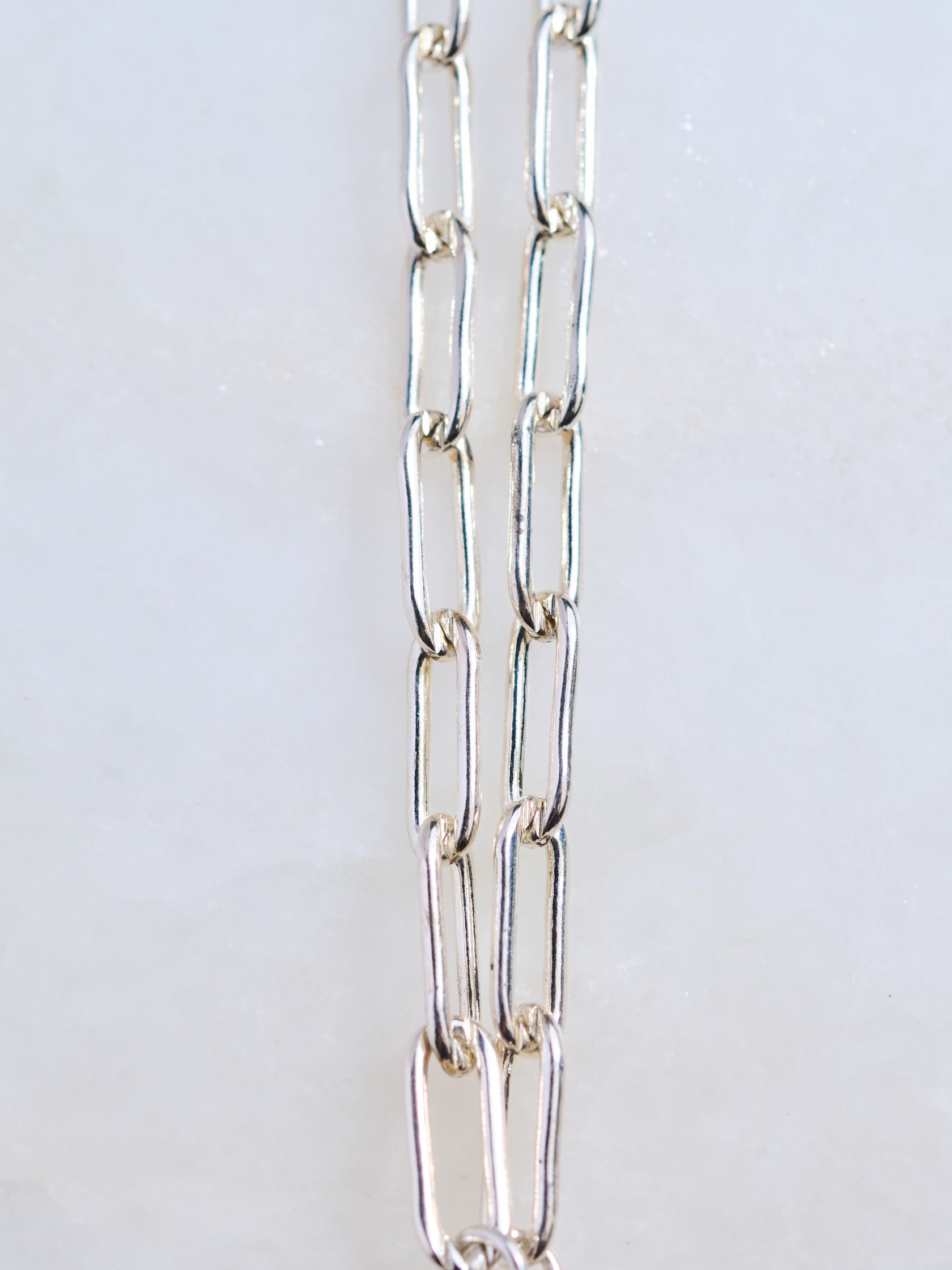 Sterling Paperclip Vignette Chain - - Kiki