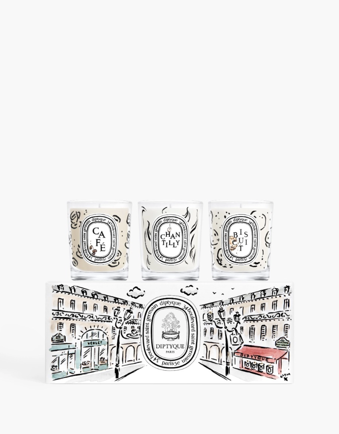 DIPTYQUE Cafe Verlet - Gourmand Trio 2.4 oz - Kiki DIPTYQUE Cafe Verlet - Gourmand Trio 2.4 oz - Kiki