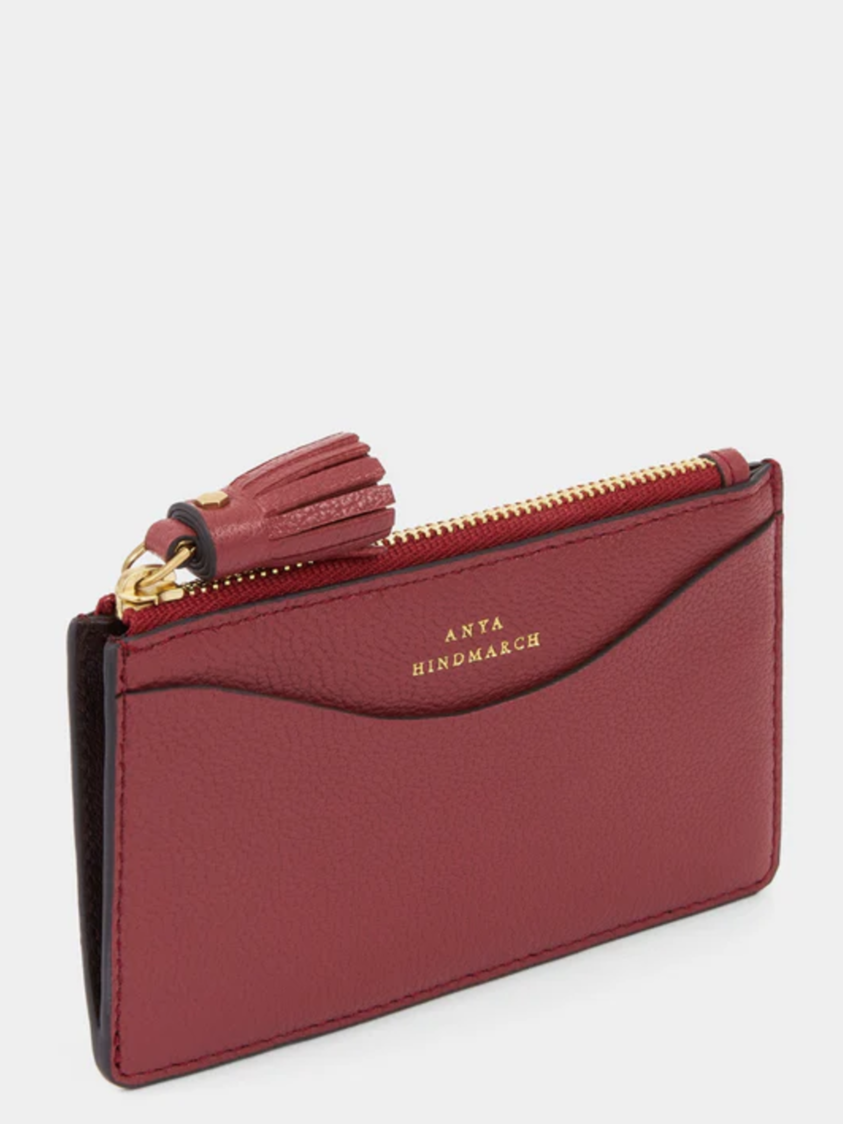 Peeping Eyes Zip Card Case - Damson - Kiki