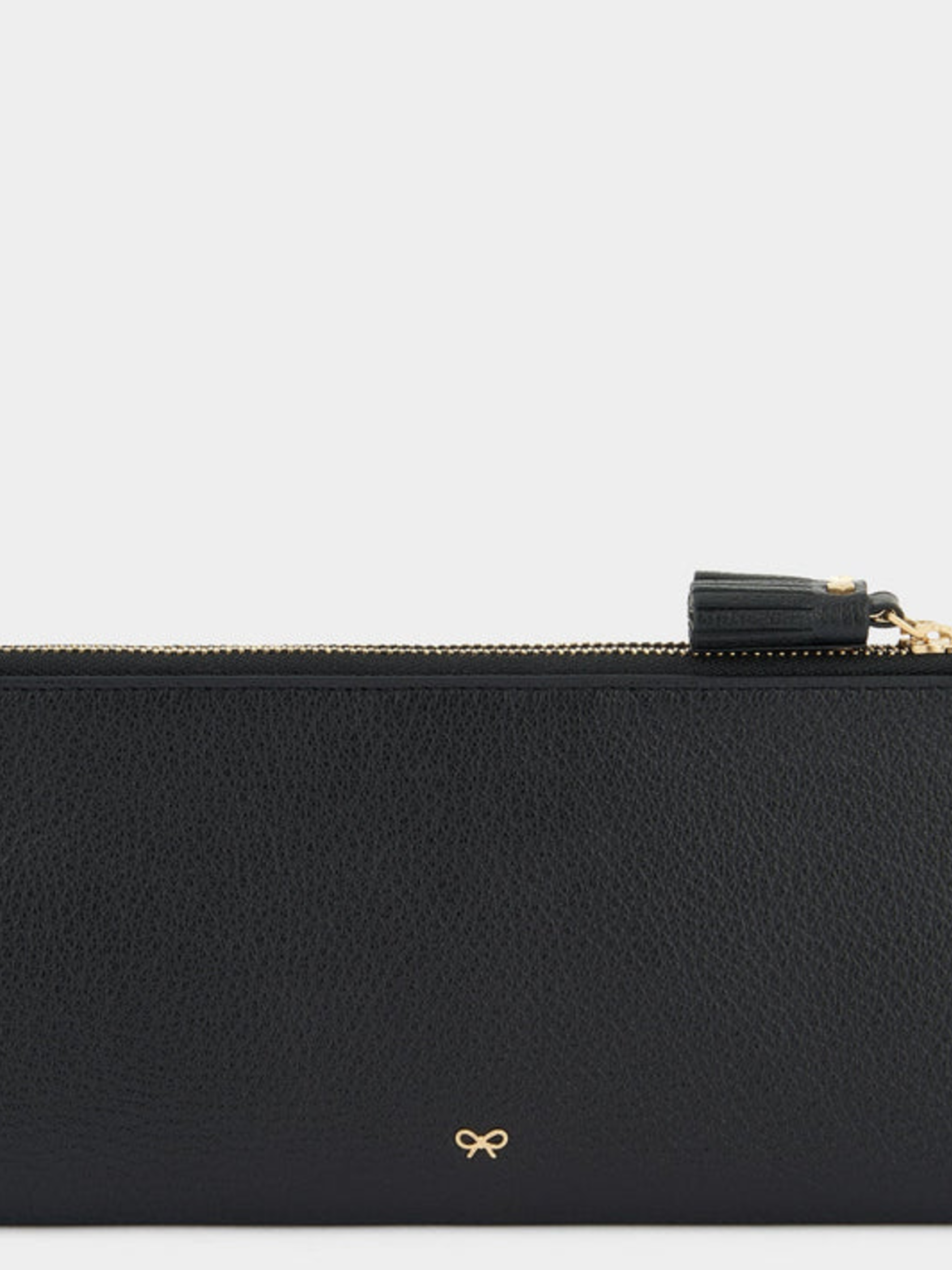Large Double Zip Peeping Eyes Wallet - Black - Kiki