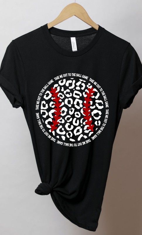 Leopard Baseball Graphic Tee - 509 Broadway