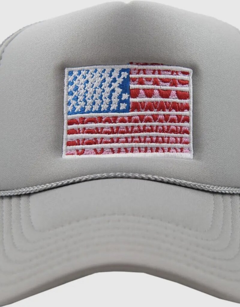 American Flag Trucker Hat - 509 Broadway