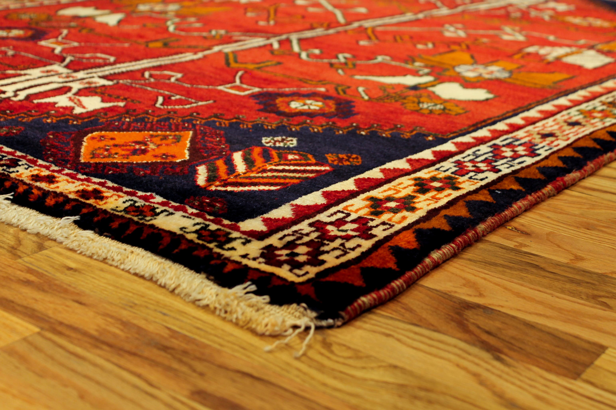 Fine Hand Knotted Shiraz Tribal 4' X 6'3 Rug - Shabahang Rug Gallery ...