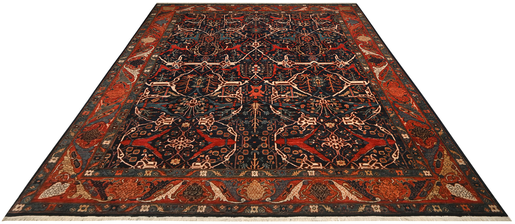 Shabahang Rugs Waukesha Hand Knotted Wool Fine Bijar Rug 9 X 12 ...