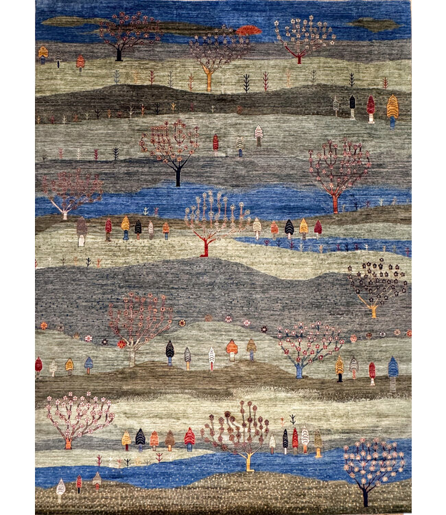 Shabahang Rugs Waukesha Hand Knotted Wool Tree of Lif Gabeh Rug 9 X 12 ...