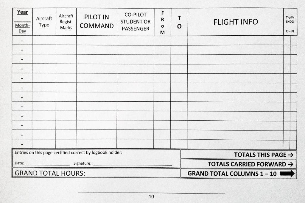 CPS MEDIUM PRO LOGBOOKS Calgary Pilot Supply Ltd