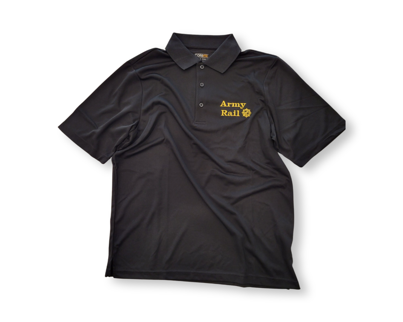 Polo “ARMY RAIL” BLACK M - ATMF Gift Shop