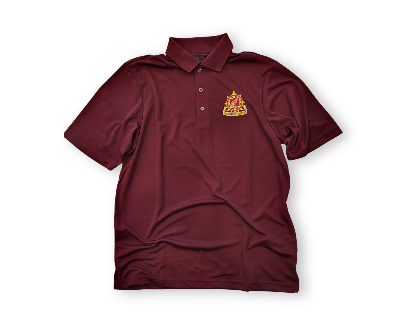 Regimental Polo Burgundy XXL - ATMF Gift Shop